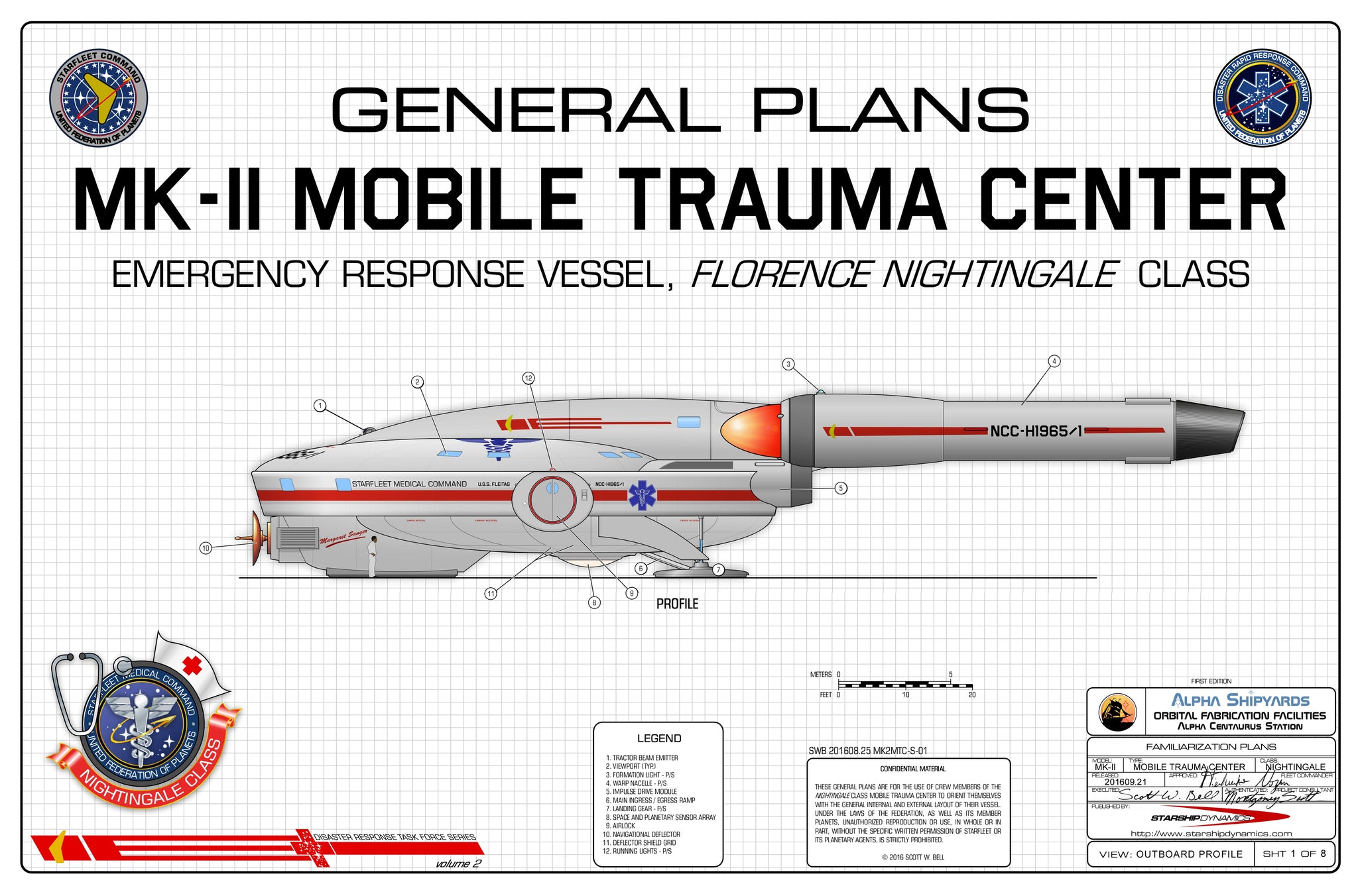MK-II Mobile Trauma Center, Florence Nightingale class: General Plans ...